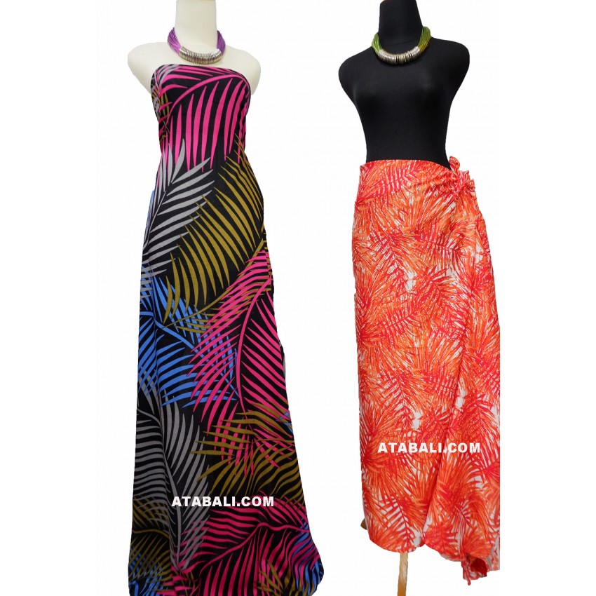Beachwear Rayon Sarong Pareo Printing Made in Bali