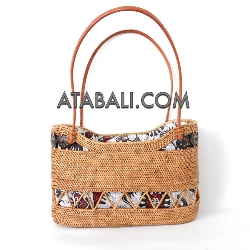 ladies shopping handbags ata rattan full handmade ata rattan unique design